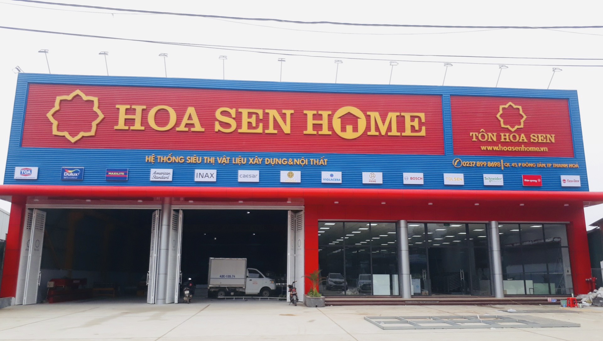 THI CÔNG BIỂN HIỆU HOA SEN HOME THANH HÓA 2 – RINKU MEDIA